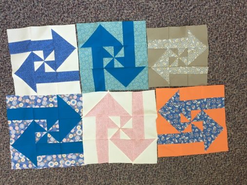 Pinwheel Arrow Quilt Block Workshop – Busy Bobbins